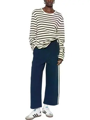 Adidas Adidas Seersucker Side-Stripe Track Pants Blue
