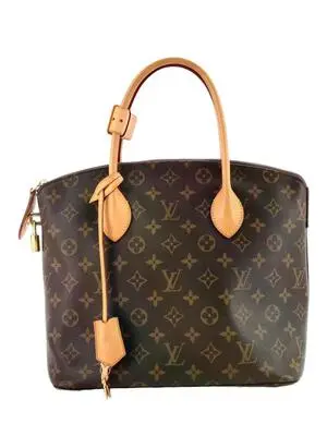 LOUIS VUITTON Monogram Canvas Lockit Nm Pm Satchel - Brown