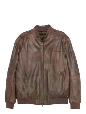 PEUTEREY Peuterey Fionia Zip-Up Leather Jacket