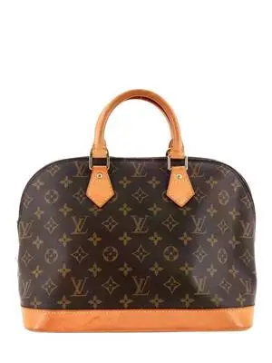 LOUIS VUITTON Monogram Canvas Alma Pm Satchel - Brown