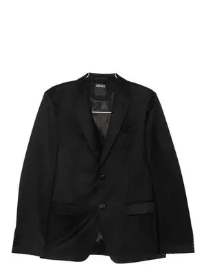 Zegna Single-breasted Wool Suit - Black