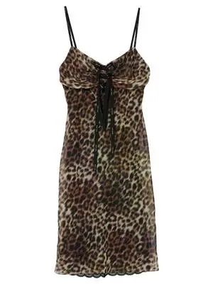 Marc Jacobs Leopard-print Slip Dress - Brown