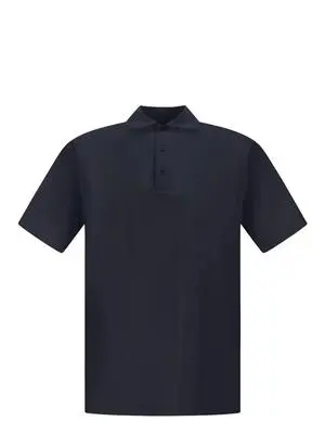 Herno Buttoned Short-sleeved Polo Shirt - Blue