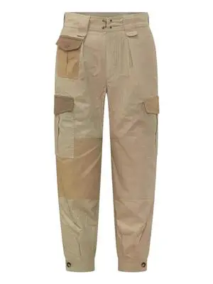 MARANT ETOILE Patchwork Cargo Pants - Neutrals