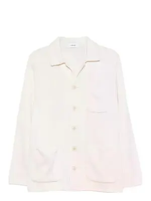 LARDINI Patch-pocket Button-up Cardigan - Neutrals