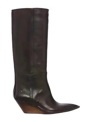 CAPASA MILANO CAPASA MILANO Leather Camperos Knee-High Boots