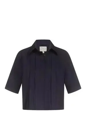TWP TWP Pleated Short-Sleeve Shirt