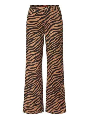 SIMONMILLER Rumie Tiger-print Jeans