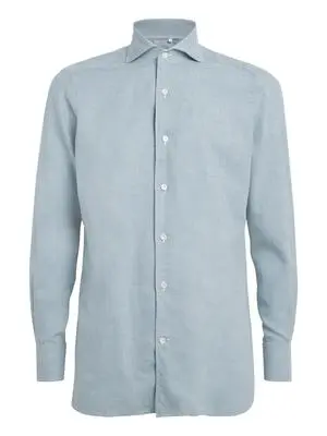 100HANDS Cotton Flannel Shirt - Blue