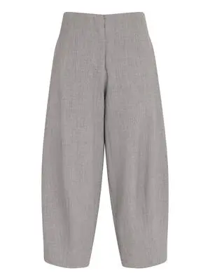 Source Unknown Pintuck Bimba Wide-leg Trousers - Grey