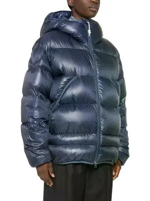Moncler Quilted Hooded Puffer Jacket - Blue