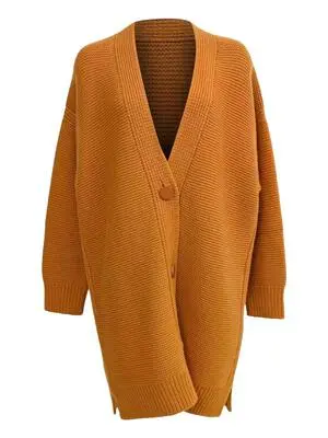 Hermès Knitted Buttoned Cardigan - Orange