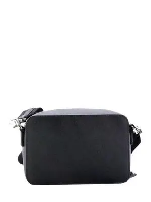 Prada Brique Camera Saffiano Leather Mini Cross Body Bag - Black