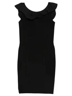 Valentino Garavani Ruffled Sleeveless Mini Dress - Black