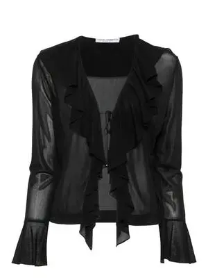 GUCCI Gucci Ruffled Sheer Blouse