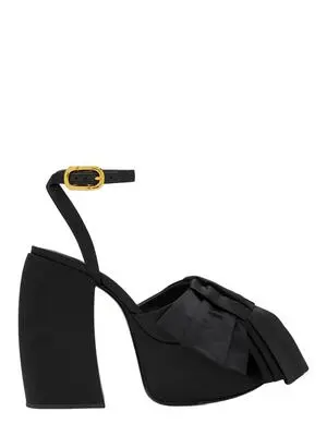 Marc Jacobs Bow Platform Heel Pumps - Black