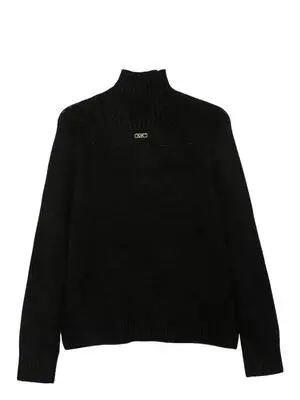 Michael Kors High-neck Raglan-sleeve Sweater - Black