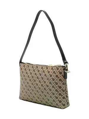 GHERARDINI Monogram-print Shoulder Bag - Neutrals