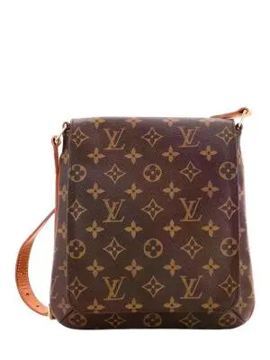 LOUIS VUITTON Monogram Canvas Musette Salsa Pm Shoulder Bag - White