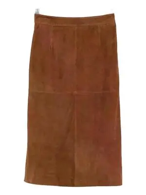 Marella Marella Suede Midi Skirt Brown