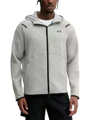 Under Armour Unstoppable Logo-print Zip-up Hoodie - Grey
