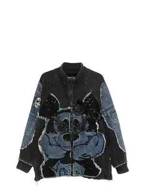 MINIME Oversized Sequin-embellished Patchwork Jacket - Black