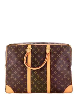 LOUIS VUITTON Monogram Canvas Porte-documents Voyage Briefcase - Brown