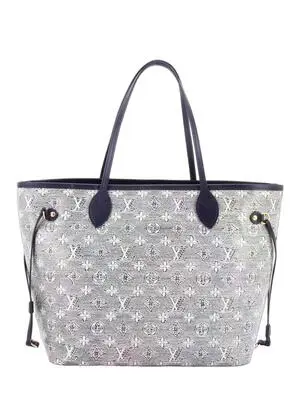 LOUIS VUITTON Monoglam Jacquard Canvas Mm Tote Bag - Blue