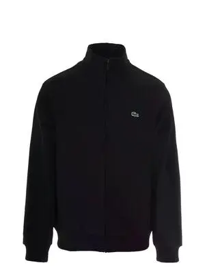 Lacoste Zipped Fleece Sweatshirt - Black