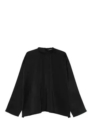 Sofie D'hoore Satin-finish Long-sleeve Blouse - Black