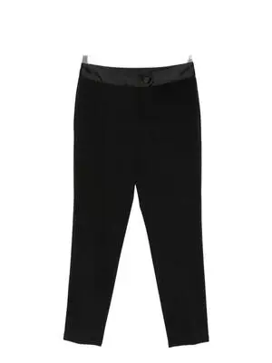 Imperial Satin-trim Slim-fit Trousers - Black