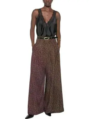 Imperial Lace-trim Camisole Top - Black