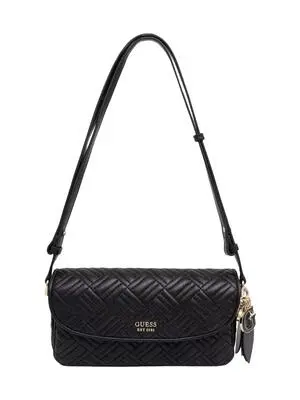 Guess Quilted Shoulder Bag - Black