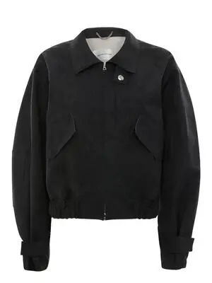 Victoria Beckham Zip-up Bomber Jacket - Grey