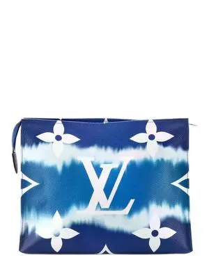 LOUIS VUITTON Monogram Giant Escale Toiletry Pouch 26 Clutch Bag - Blue
