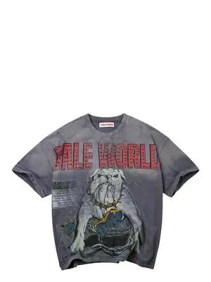 VALE FOREVER Dogyard Graphic-print T-shirt - Grey