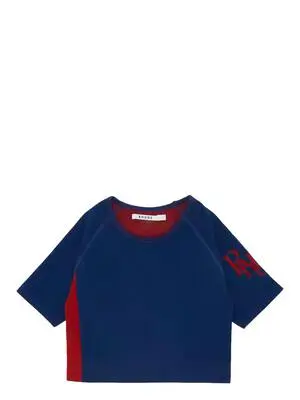 Rhude Stretch Cropped Top - Blue