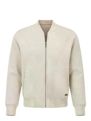 Guess Wool-blend Bomber Jacket - Neutrals