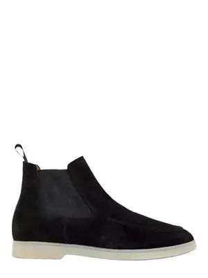 AURELIEN Suede Chelsea Boots - Black