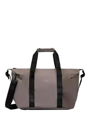 Rains Rains Logo-Print Luggage Bag Grey