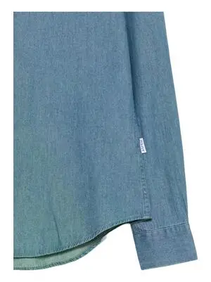 Aspesi Button-down Denim Shirt - Blue