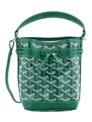 Goyard Petit Flot Coated Canvas Mini Bucket Bag - Green