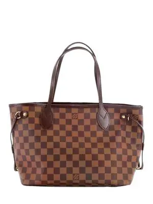 LOUIS VUITTON Louis Vuitton Neverfull Damier PM Tote Bag Brown