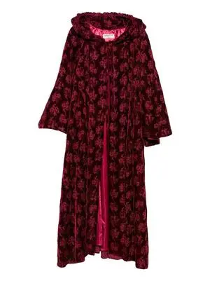 A.N.G.E.L.O. VINTAGE CULT A.N.G.E.L.O. Vintage Cult 1980s Floral-Print Hooded Coat