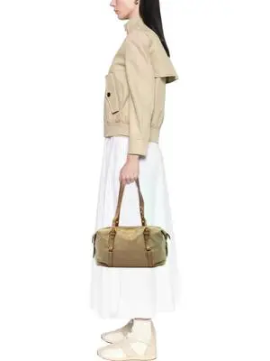 PRADA Prada 2000-2013 Canvas Canapa Logo Shoulder Bag