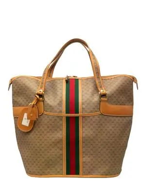 GUCCI Gucci 20th Century Micro GG Supreme Web Tote Bag