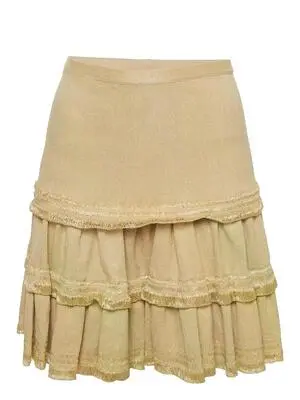 ALAÏA Alaïa Mini Tiered Flared Skirt