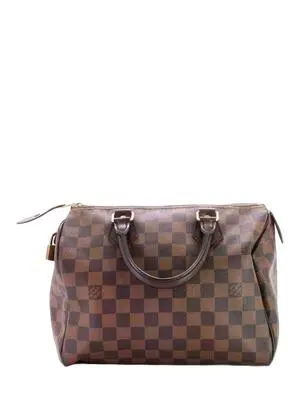 LOUIS VUITTON Louis Vuitton Speedy Damier Satchel Brown