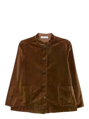 ROSSO 35 Mandarin-collar Jacket - Brown