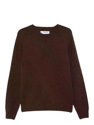 SEBAGO Gilead Crew-neck Wool Sweater Brown
